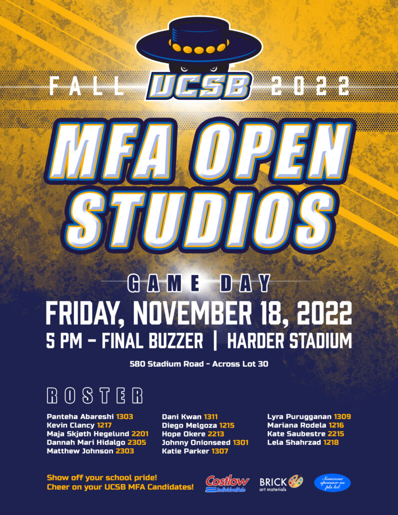 MFA Open Studios - Nov 18th - UCSB Art Department